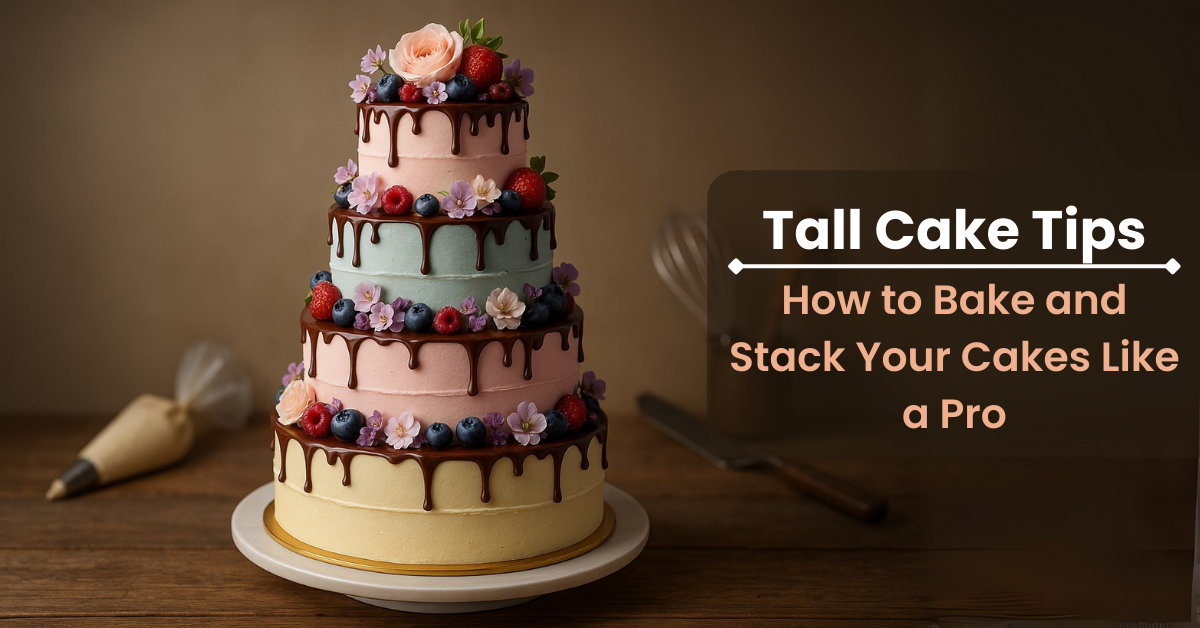Tall Cake Tips: How to Bake and Stack Your Cakes Like a Pro